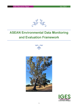 ASEAN Environmental Data Monitoring and Evaluation Framework